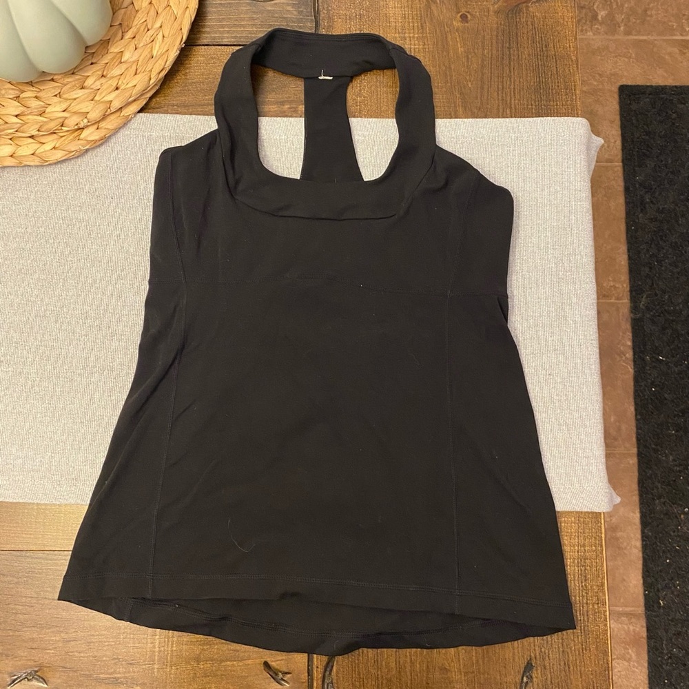 Lululemon Tank Top, Low Cut, Razorback Built In Bra - Gem